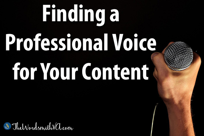 Finding a Professional Voice for Your Content – The Wordsmith VA